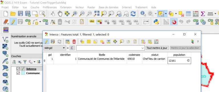 Tutoriel Impuls'Map - Trigger suivi mises à jour PostgreSQL PostGIS - QGIS Update - Impuls'Map